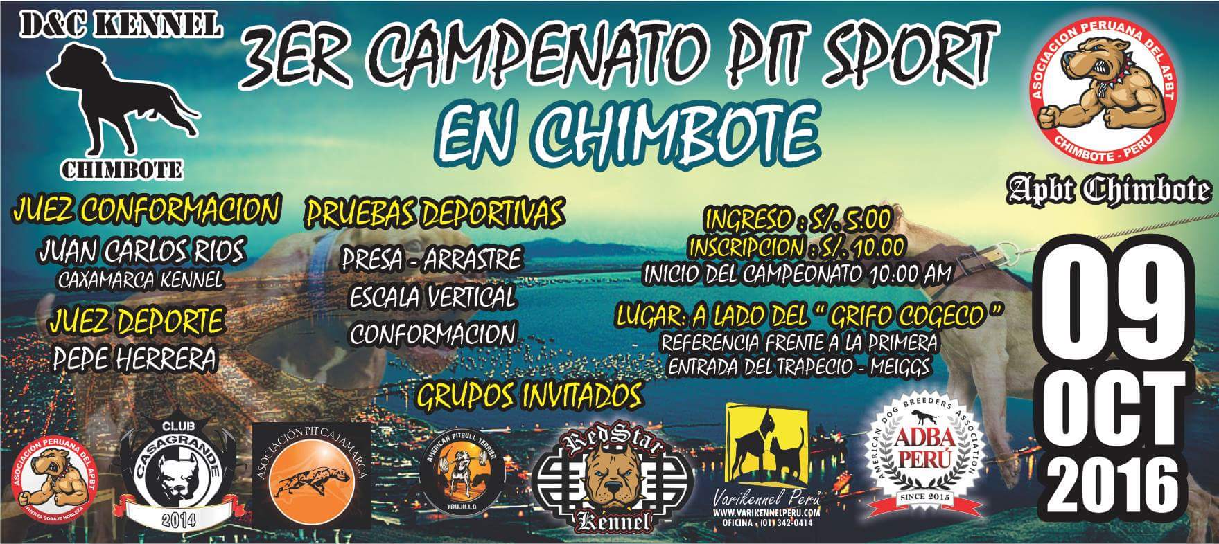 Tercer Campeonato de Pit Sport - Chimbote 09 Octubre 2016 - APBT Peru ...